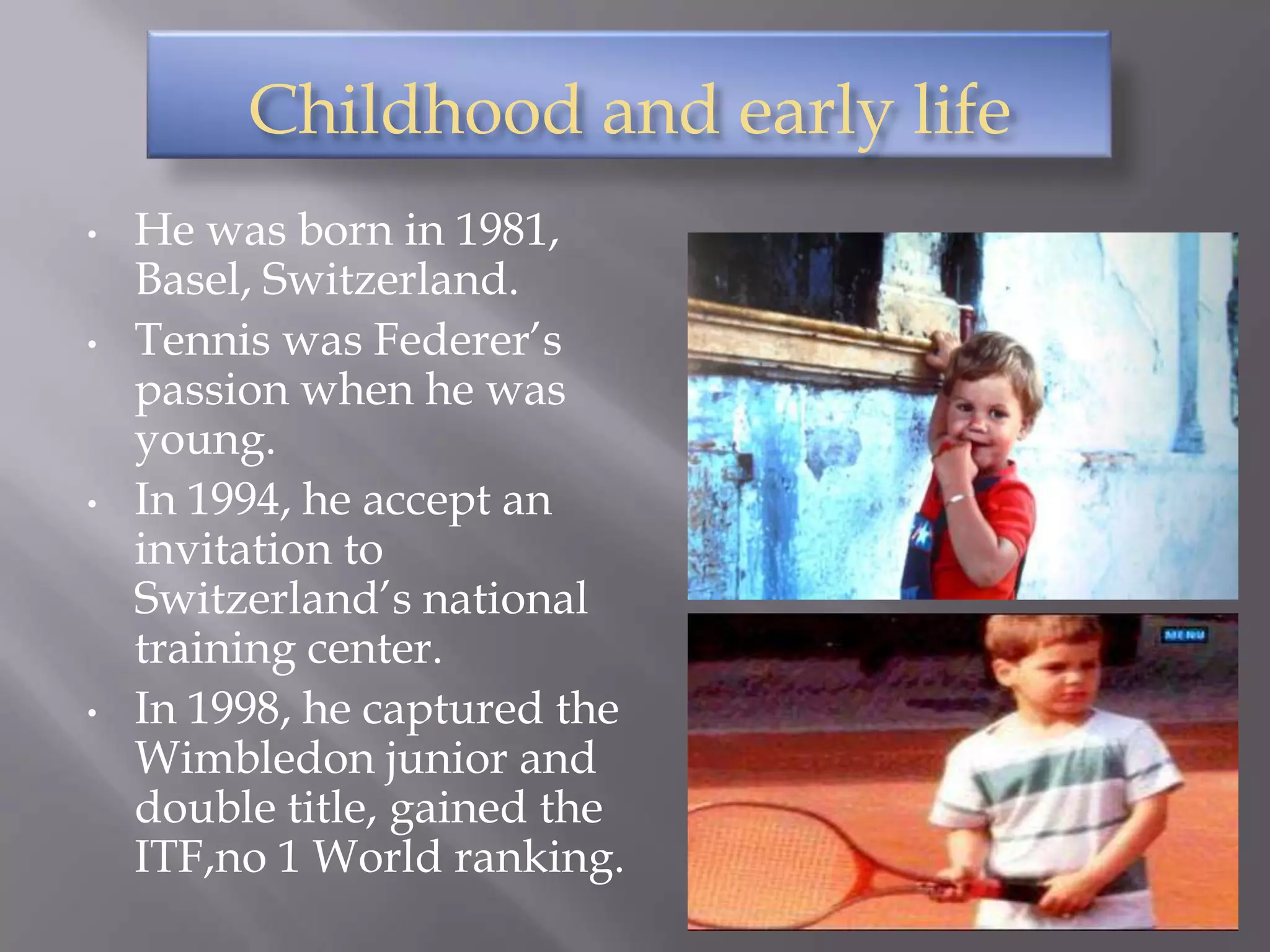 Roger federer – the best of great | PPTX