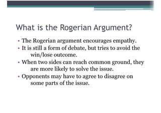 Rogerian Argument | PPT