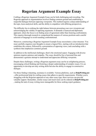 Rogerian Argument Example Essay.pdf