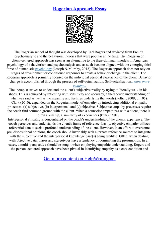 Rogerian Essay Outline | PDF