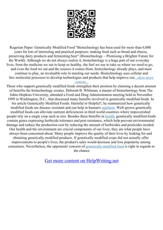 Rogerian Essay Outline | PDF