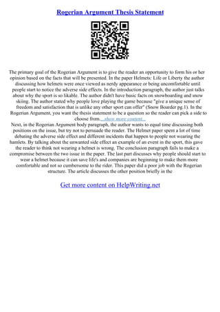 Rogerian Essay Outline | PDF