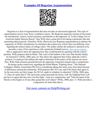 Rogerian Essay Outline | PDF