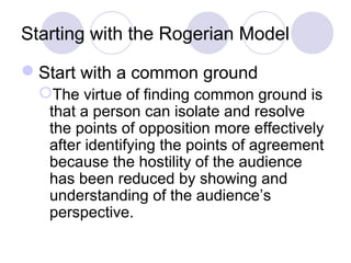 Rogerian Model of Argument | PPT