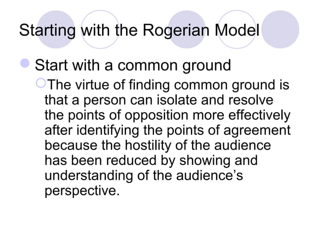 Rogerian Model Of Argument Ppt