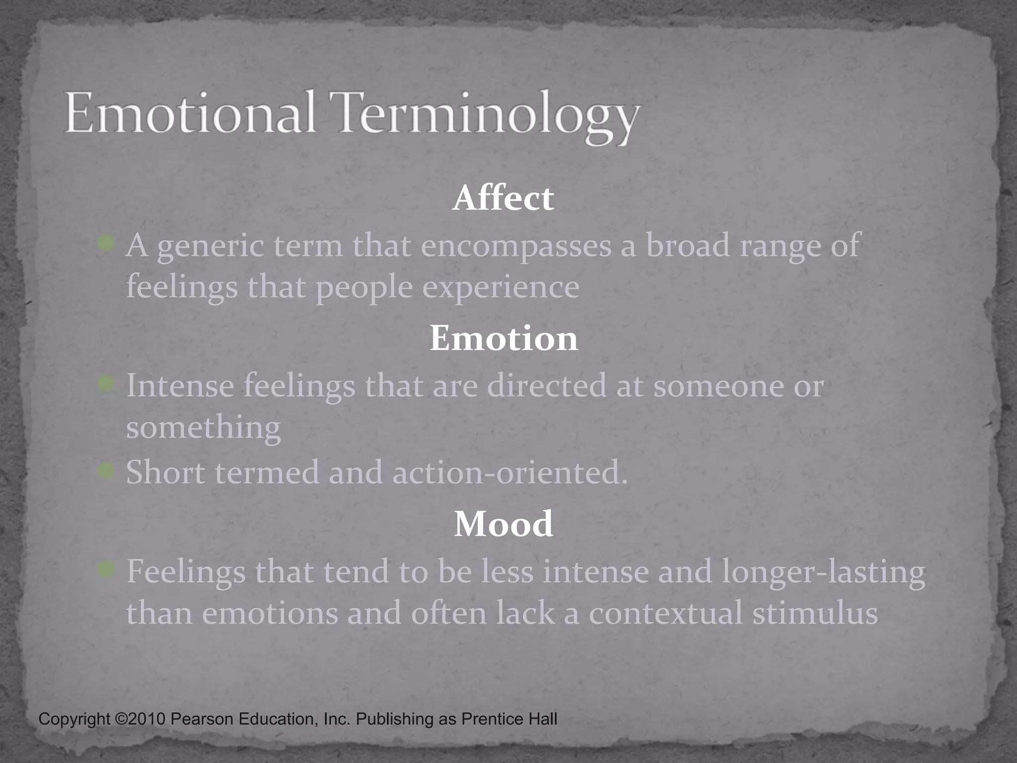 Introduction to Emotions and Moods in Organizational Behavior | PPT ...