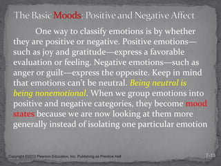 Introduction to Emotions and Moods in Organizational Behavior | PPT