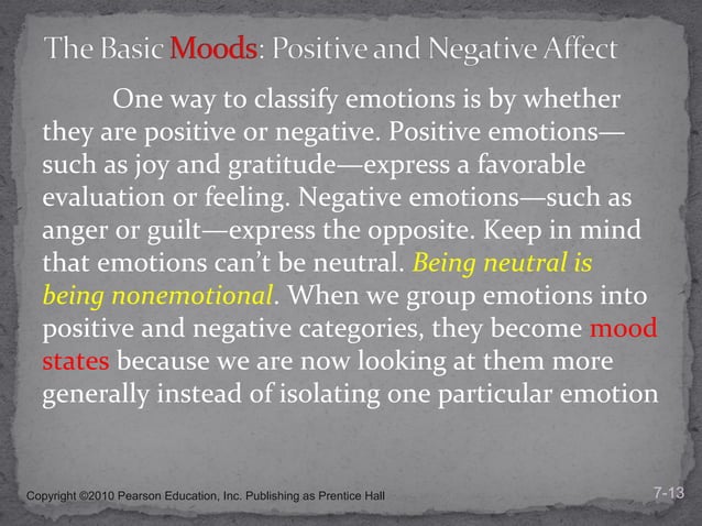 Introduction to Emotions and Moods in Organizational Behavior | PPT ...