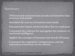 Introduction to Emotions and Moods in Organizational Behavior | PPT