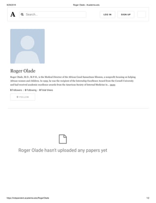 Roger olade academia edu | PDF