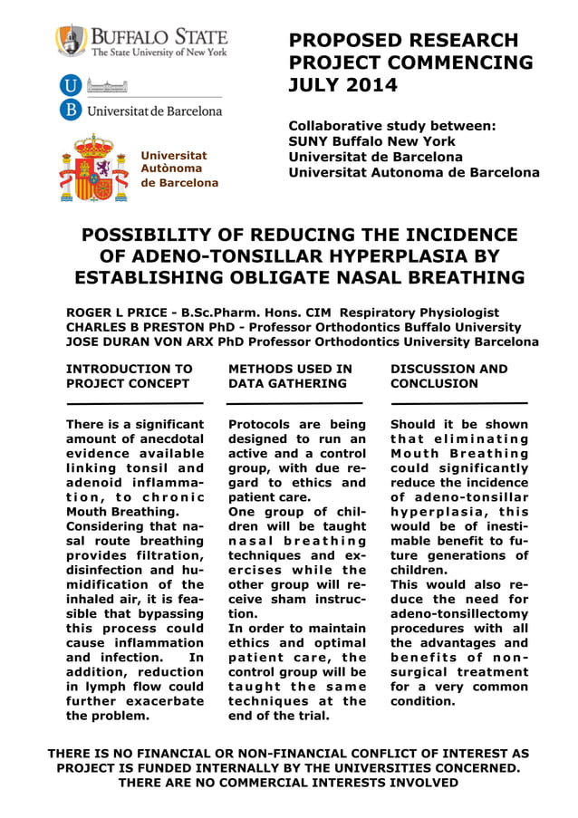 Roger price poster adenotonsillar hyperplasia | PDF