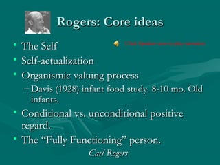 Humanistic Theories: Carl Rogers | PPT