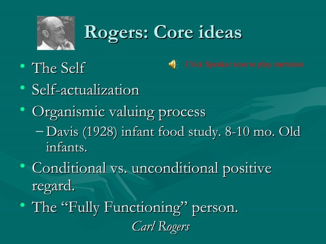 Humanistic Theories: Carl Rogers | PPT