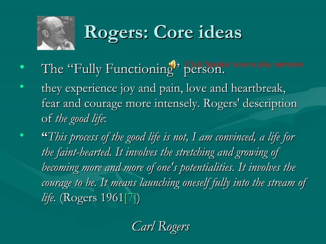 Humanistic Theories: Carl Rogers | PPT