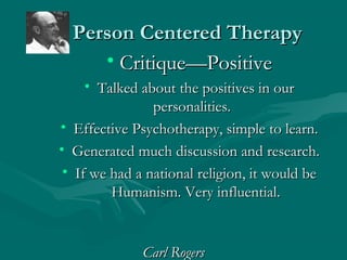 Humanistic Theories: Carl Rogers | PPT