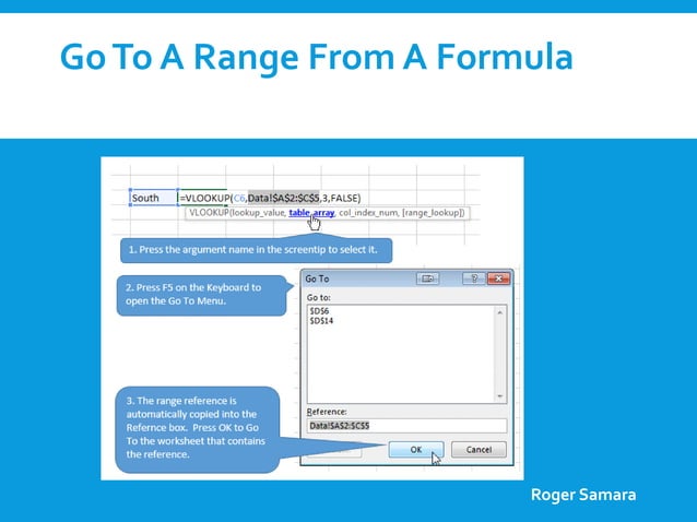 Roger Samara | Microsoft Excel Tips And Shortcuts | PPTX