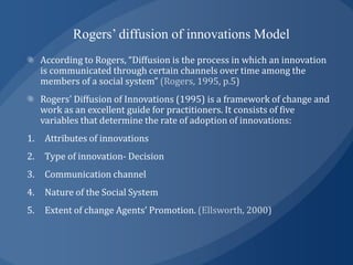 Rogers' diffusion of innovations model | PPTX
