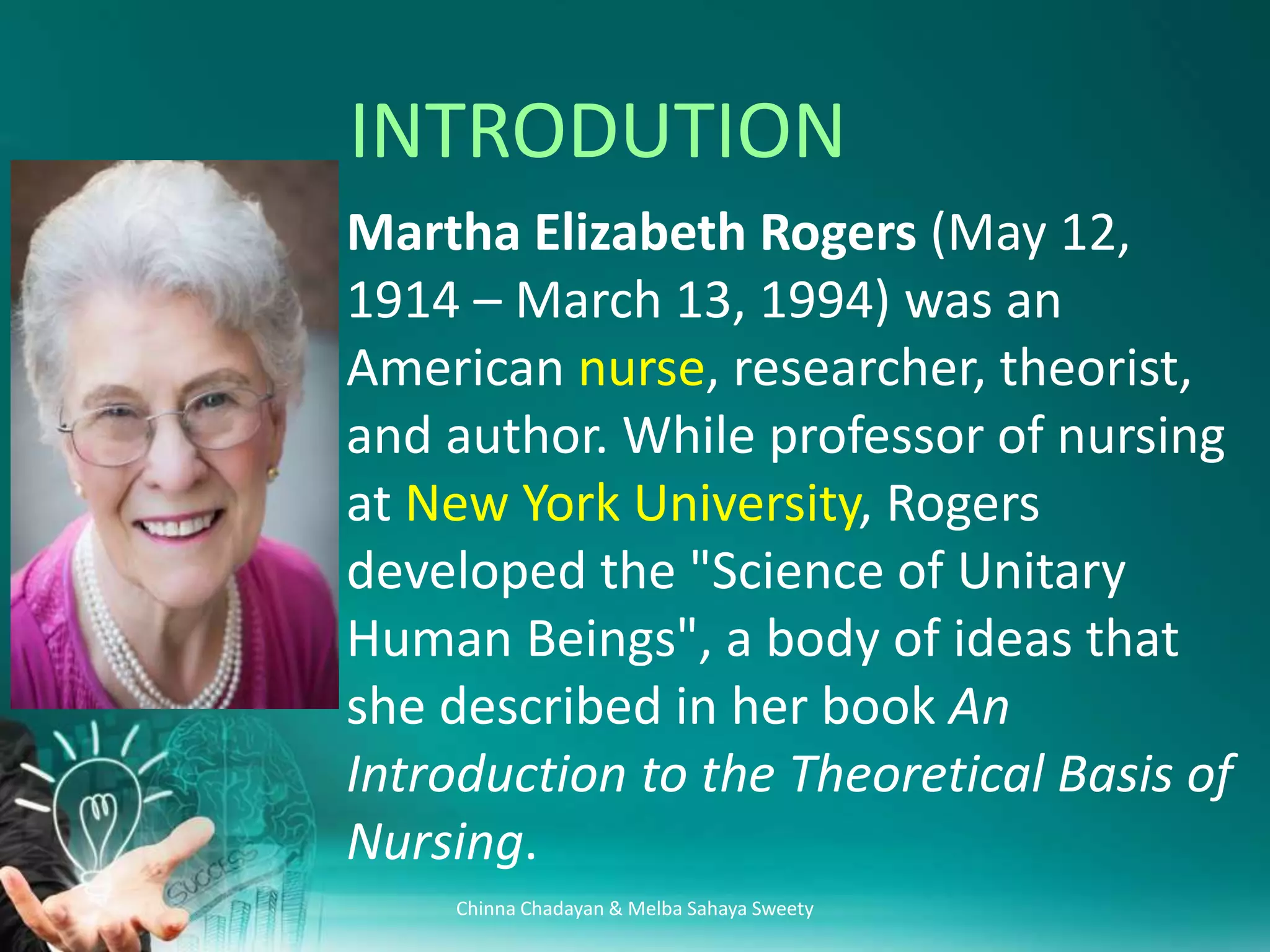 Nursing Roger's theory | PPT