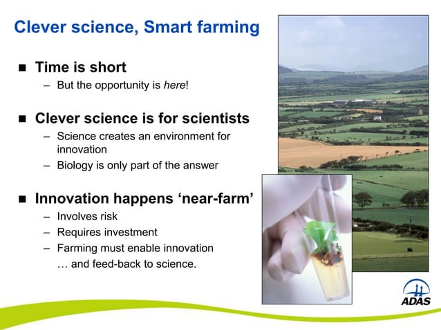 Clever science, smart farming - Roger Sylvester-Bradley (Adas) | PDF ...