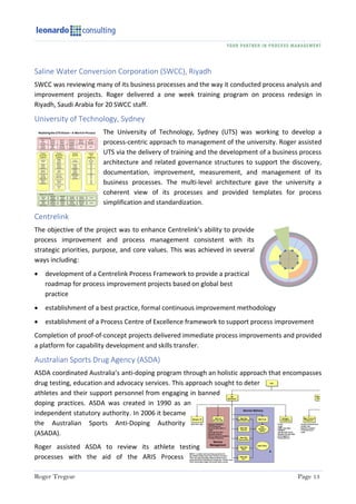 Roger Tregear (long form resume) | PDF