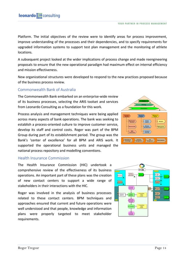 Roger Tregear (long form resume) | PDF