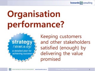 Sustaining improved organisation performance | PDF