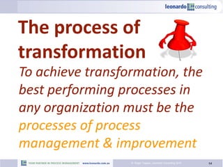 The process of transformation | PDF | Business | Business and Finance