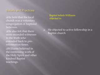 Roger Williams2 | PPTX