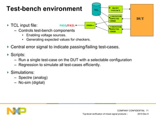 Advanced Methodologies Used for Top-Level Verification of Mixed Signal ...