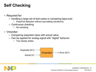 Advanced Methodologies Used for Top-Level Verification of Mixed Signal ...
