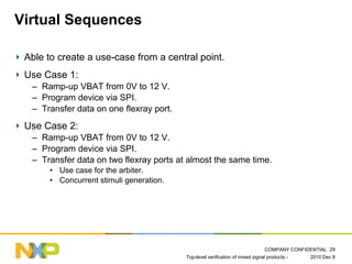 Advanced Methodologies Used for Top-Level Verification of Mixed Signal Products | PDF