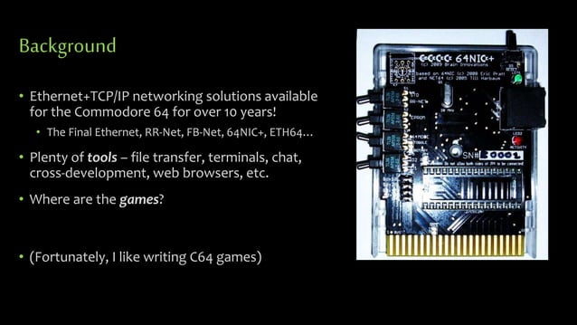 Multiplayer RogueLike Game for the Commodore 64 | PPT