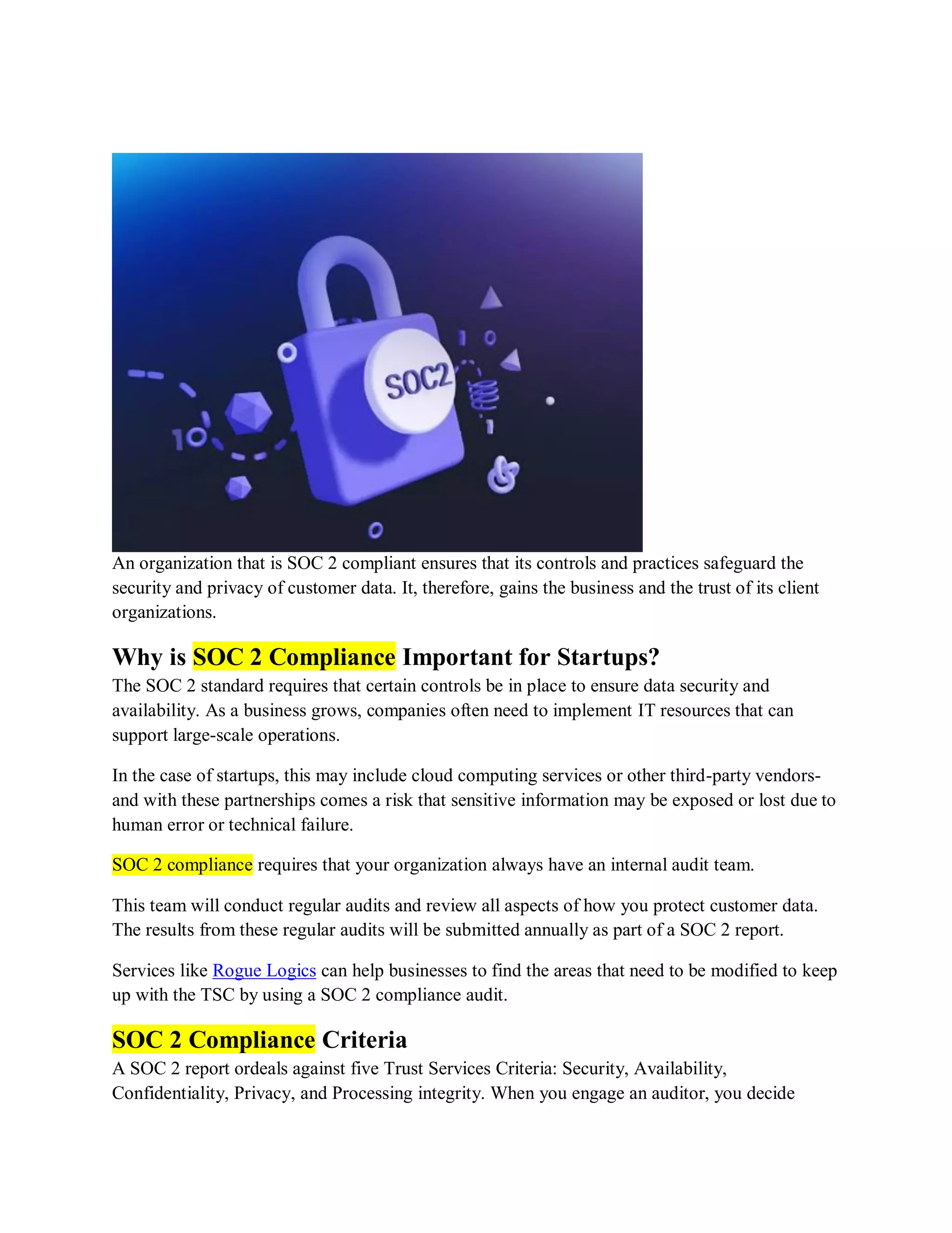 About SOC 2 Compliance | PDF