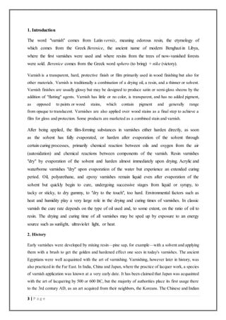 varnish | DOCX | Candle and Soap Making | Arts and Crafts