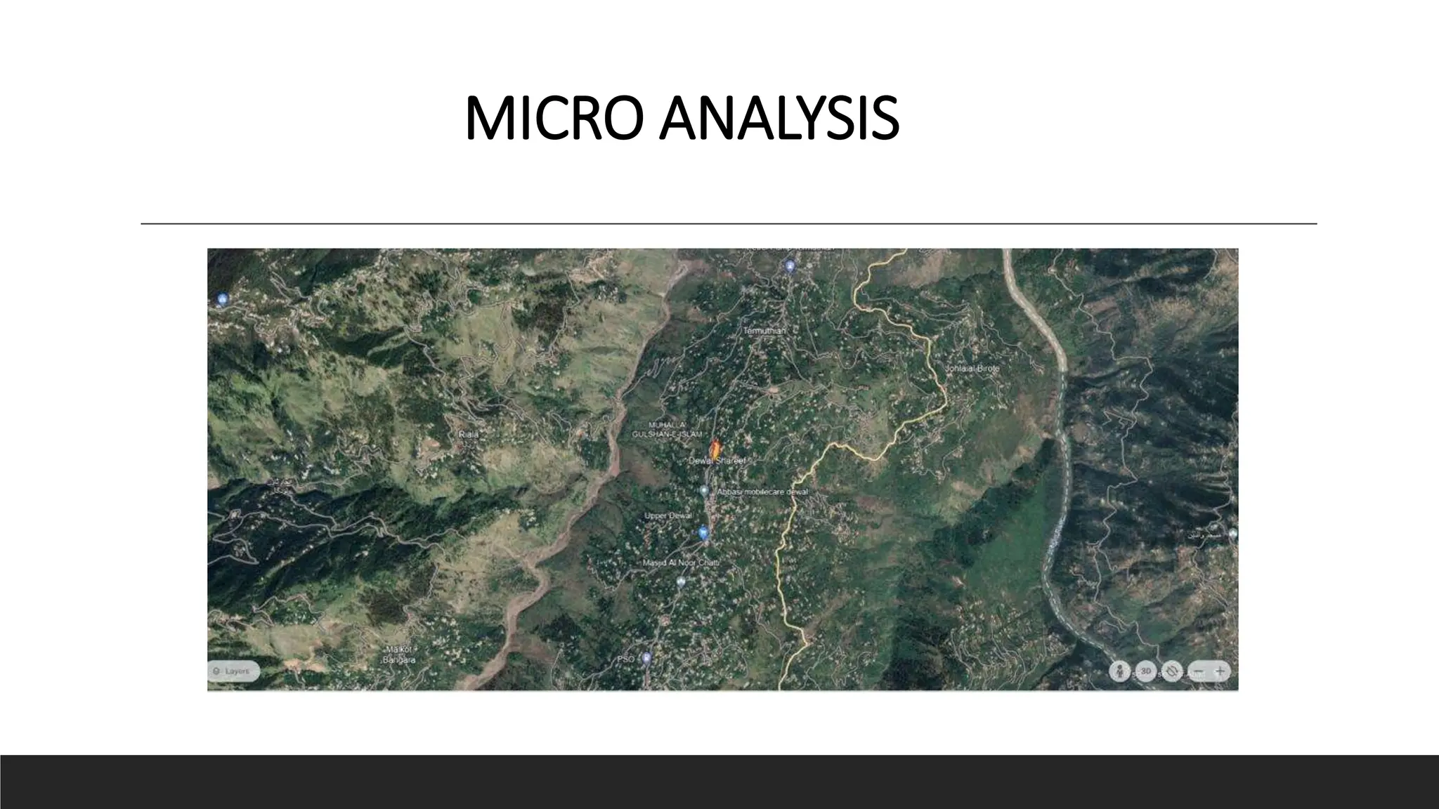 site analysis for the contour site in dewal sharef | PPTX