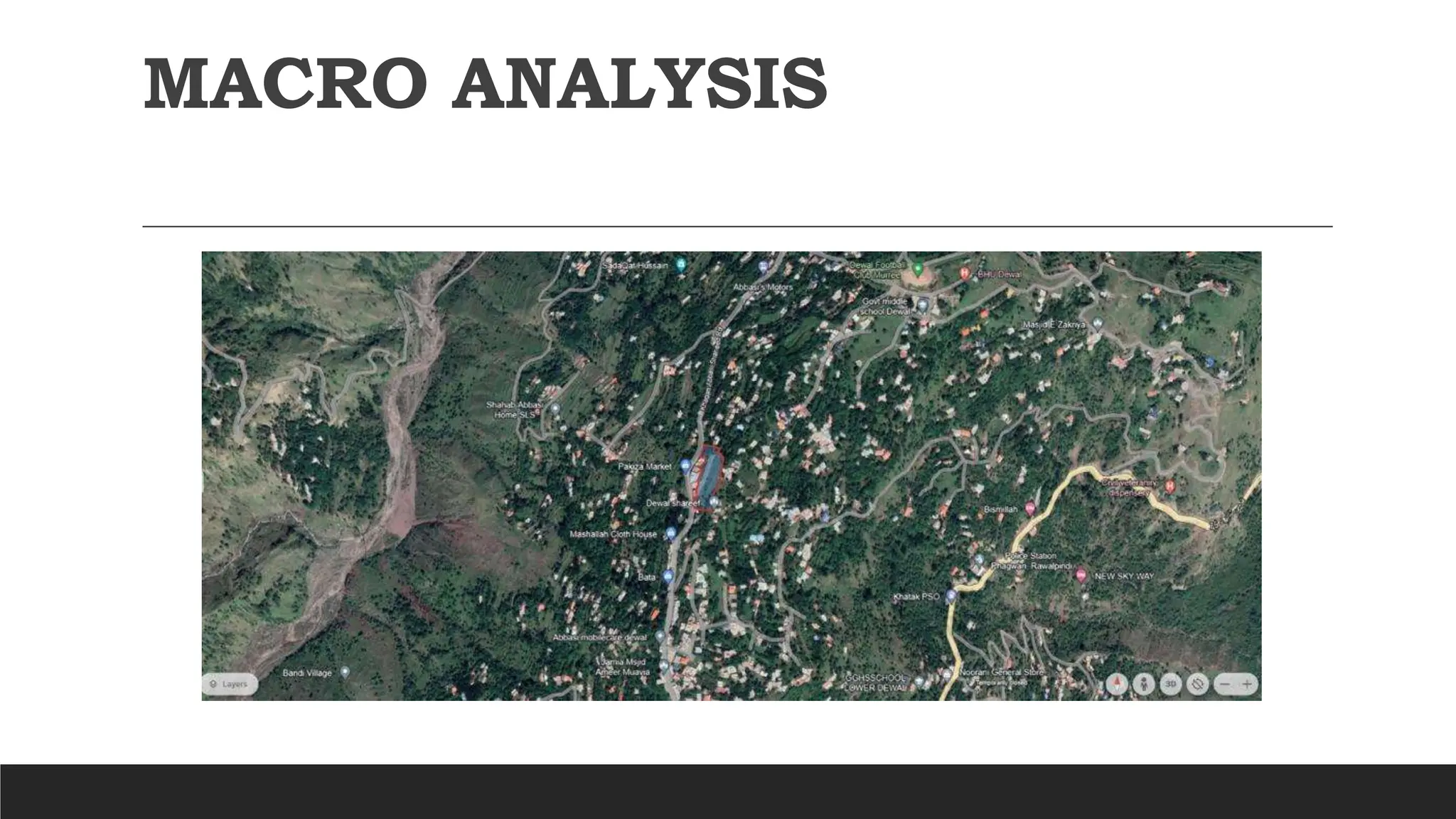 site analysis for the contour site in dewal sharef | PPTX