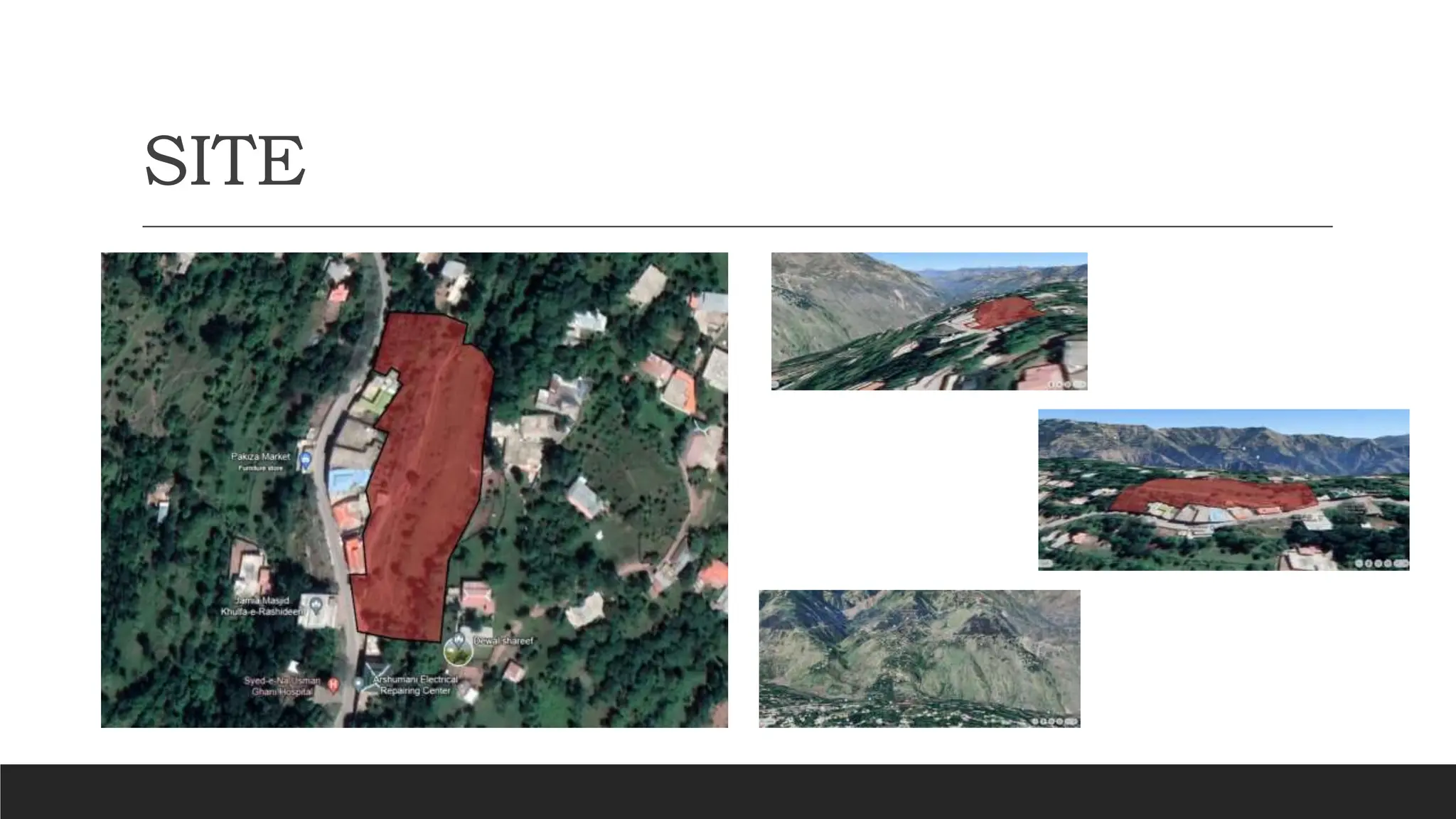 site analysis for the contour site in dewal sharef | PPTX
