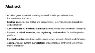 ModelMart- MArketplace for AI Models.pptx