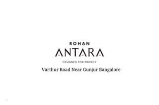 Rohan Antara Bangalore Floor Plan Brochure.pdf