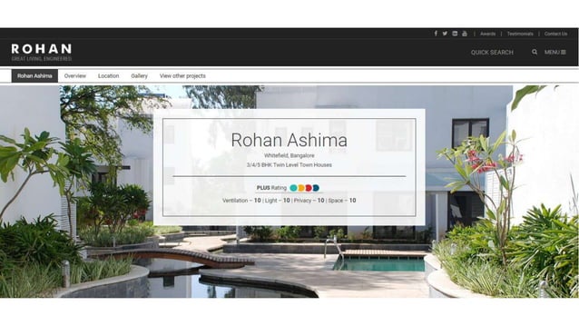 Rohan Ashima | Luxury Villas in Bangalore | PPTX
