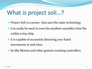Project Soli by Google ATAP | PPT