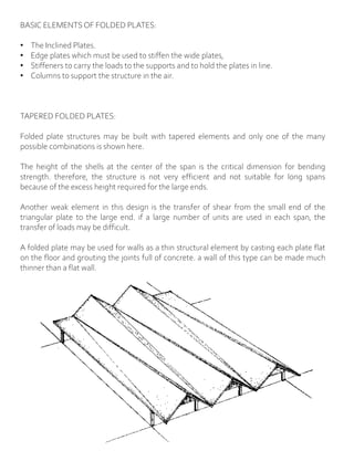 Folded Plate structures | PDF