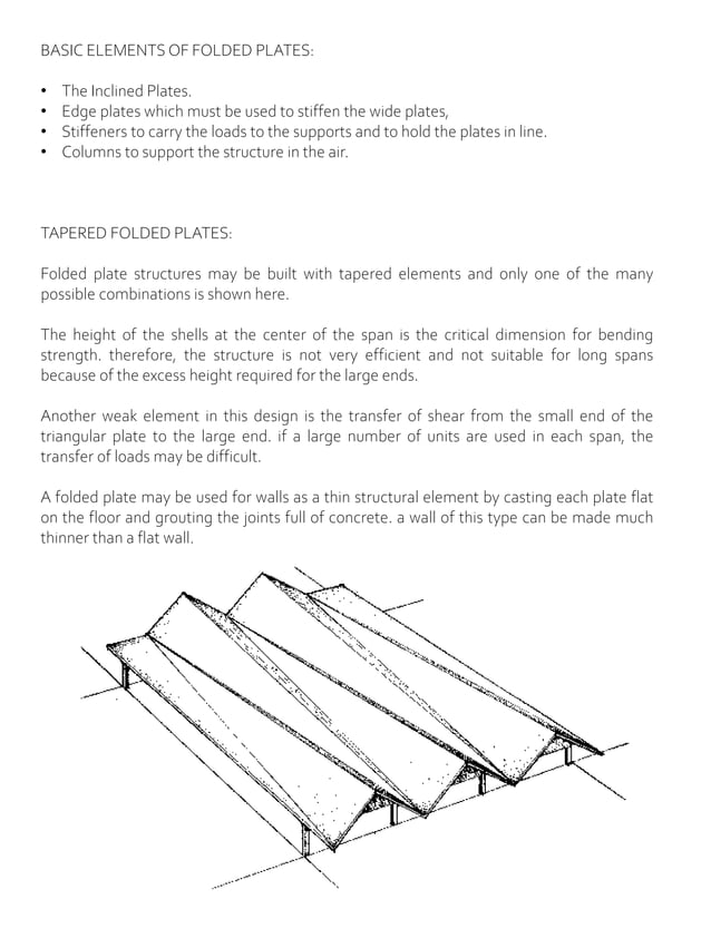 Folded Plate structures | PDF | Civil Engineering Industry | Industries