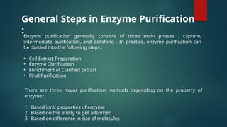 methods of purification of enzymes , ppt.x | PPT