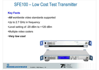 Rohde & Schwarz Video Test Products | PDF