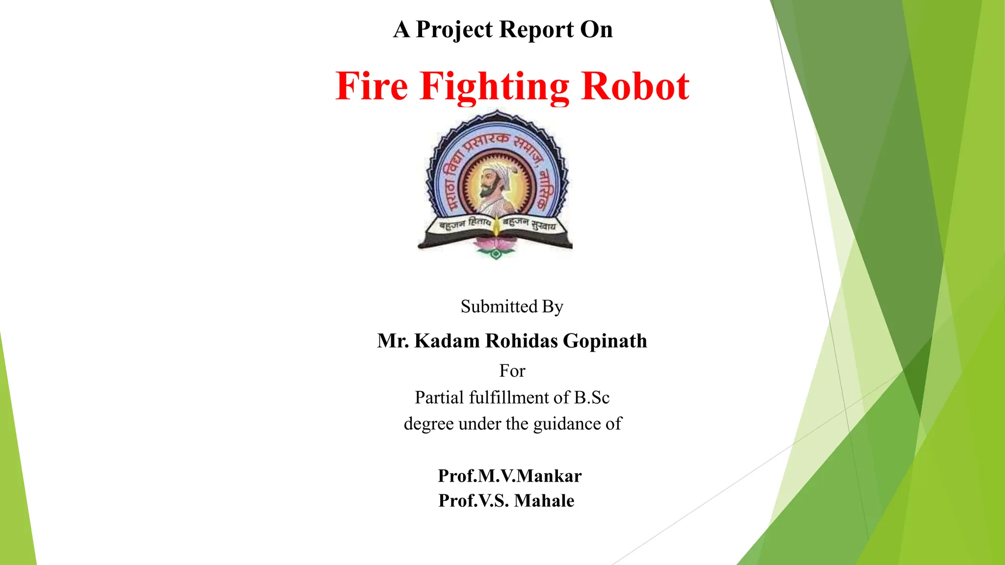 Automatic Fire Fighter Robot 17635 hggg.pptx