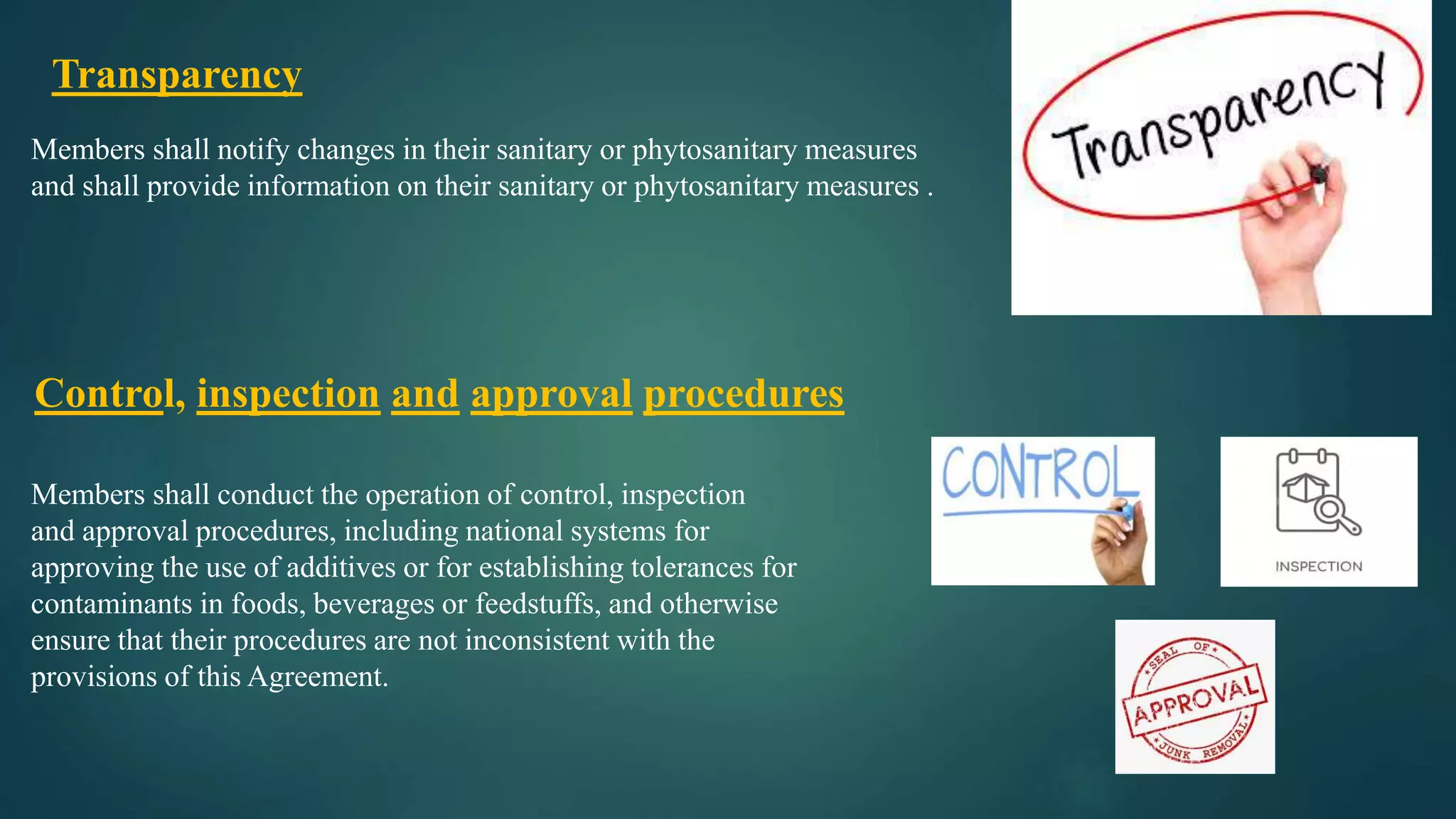 WTO- Principles of trading system, SPS and TBT, WTO agreement on ...