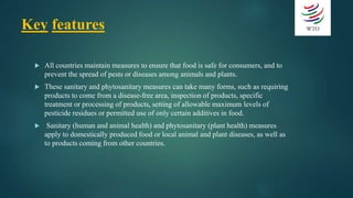 WTO- Principles of trading system, SPS and TBT, WTO agreement on ...
