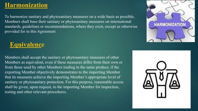 WTO- Principles of trading system, SPS and TBT, WTO agreement on ...