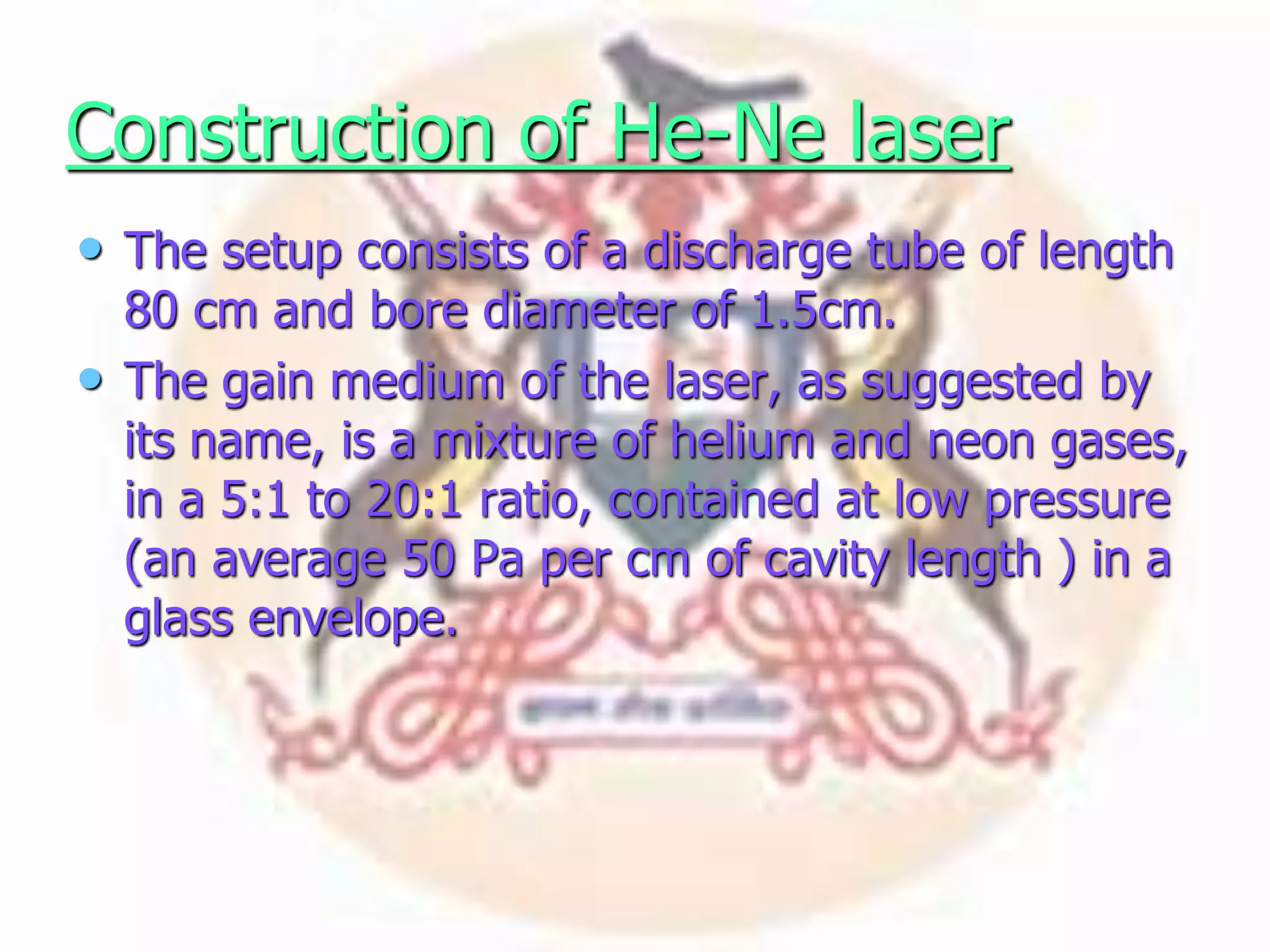 helium neon laser | PPTX